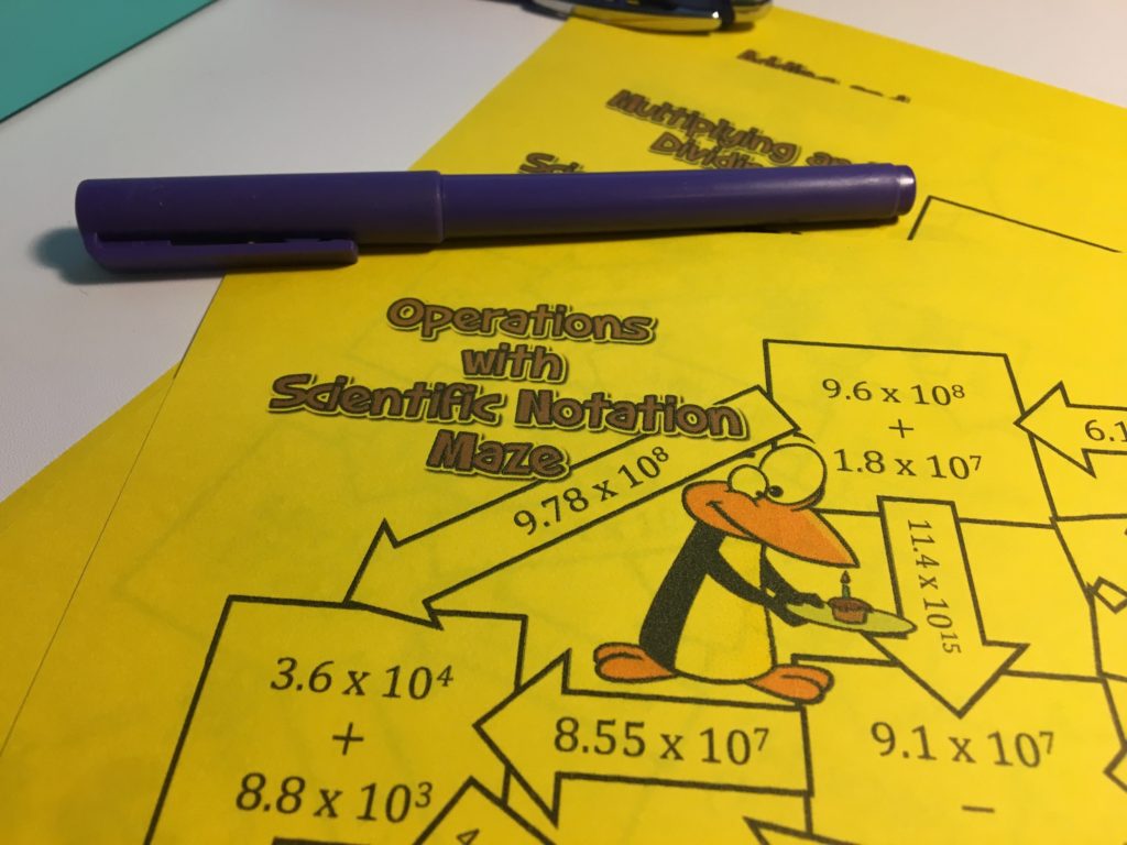 9 Operations with Scientific Notation Activities - Idea Galaxy
