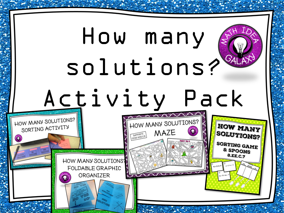 9 How Many Solutions Activities - Idea Galaxy