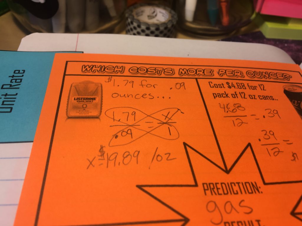 How to teach unit rate and slope with interactive notebooks - Idea Galaxy