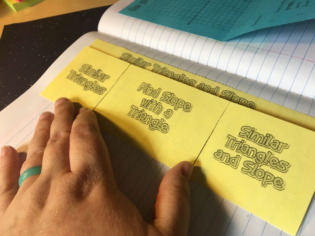 Teaching Similar Triangles and Slope in an Interactive Notebook - Idea ...